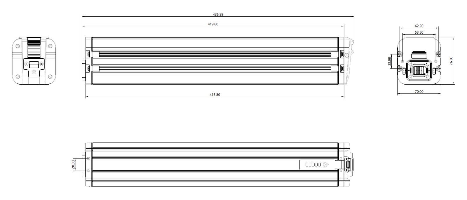 36V eBike Inner-tube Battery TP6136 - ebike battery manufacturer
